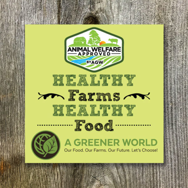 Certified Animal Welfare Approved by AGW Vinyl Decals (Pack of 5) - A ...